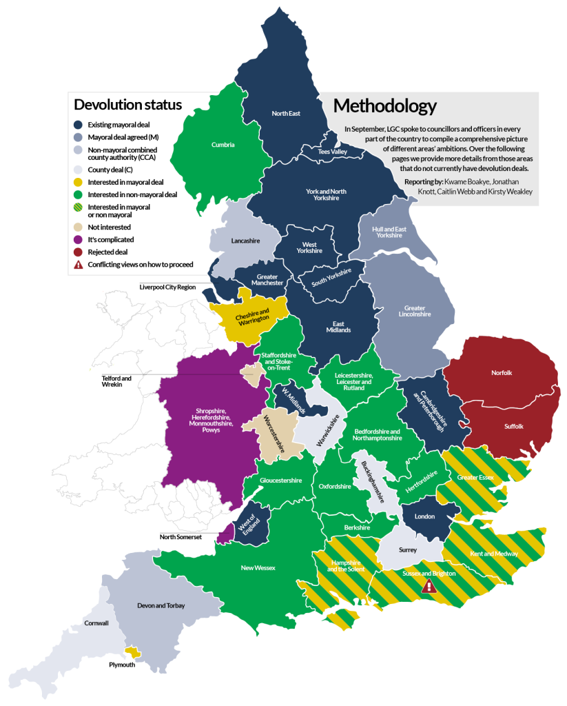 Devolution map: Revolution gives way to evolution | Local Government ...