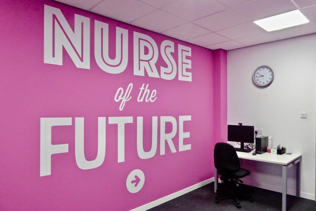 Walls of university building adorned with ‘voices of nurses’ | Nursing ...